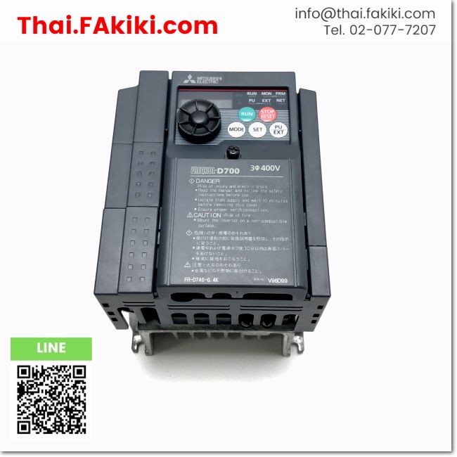 (D)Used*, FR-D740-0.4K Inverter, อินเวอร์เตอร์ สเปค 3PH 400V, MITSUBIS – Thai.FAkiki.com