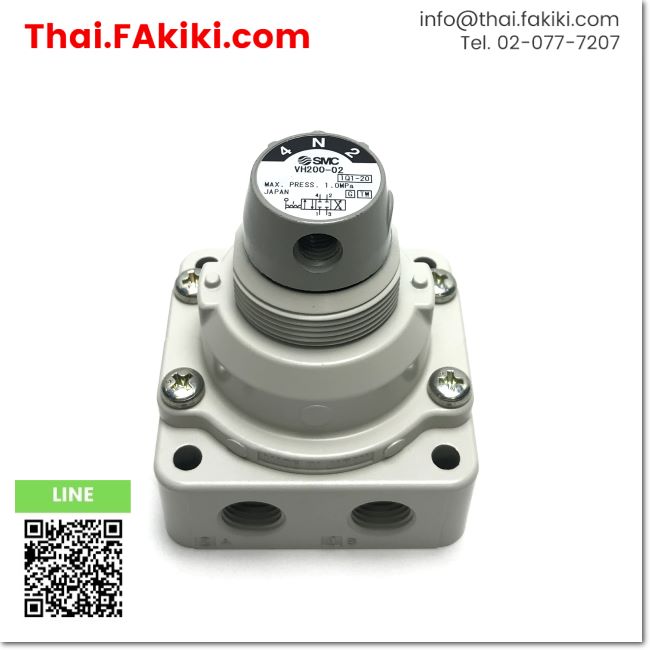 (B)Unused*, VH200-02 HAND VALVE, hand valve, VH Series specification, – Thai.FAkiki.com