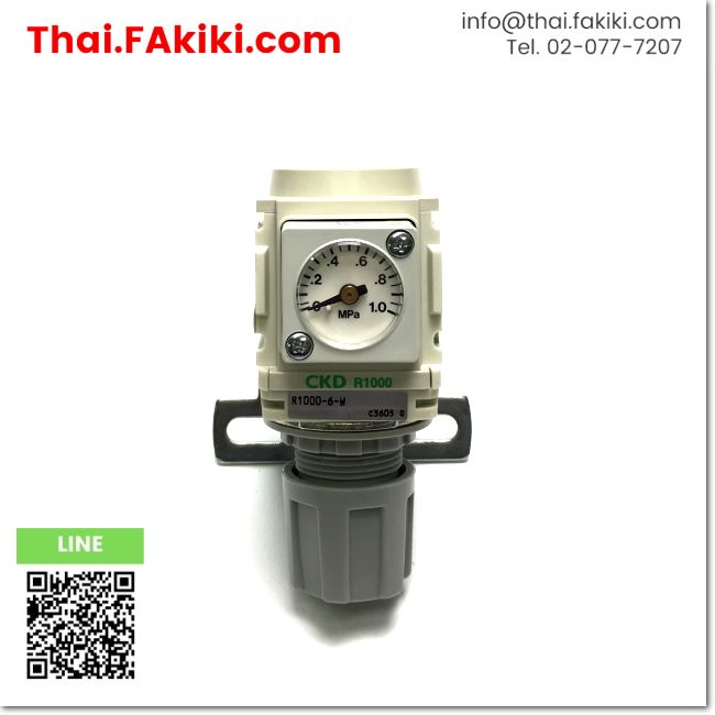 (C)Used, R1000-6-W Regulator, เรกูเลเตอร์ สเปค Rc1/8, CKD – Thai.FAkiki.com