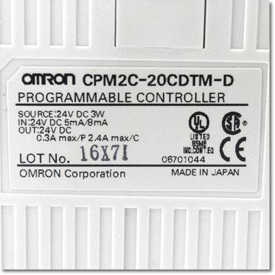 Japan (A)Unused Sale,CPM2C-20CDTM-D CPUユニット DC電源 入出力20点 Tr出力シンク ,อะไหล่เครื่องจักร,Machine Parts ...