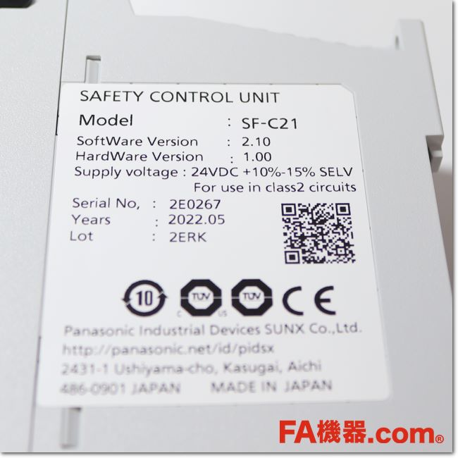 Japan (A)Unused,SF-C21 セーフティコントロールユニット DC24V,อะไหล่เครื่องจักร,Machine Parts,มือสอง,Secondhand ...