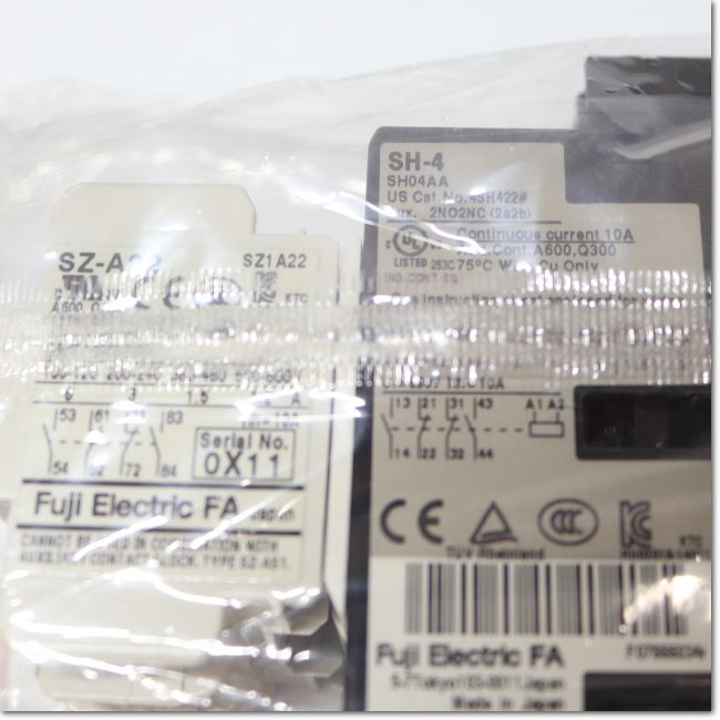 Japan (A)Unused,SH-4,AC100V 4a4b コンタクタ形補助継電器 補助接点ユニット[SZ-A22] 付き ,อะไหล่เครื่องจักร,Machine ...