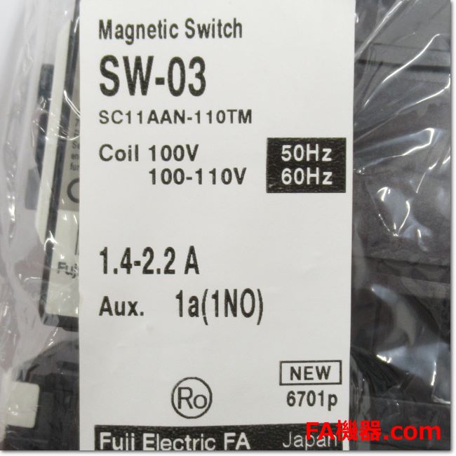 Japan (A)Unused,SW-03 AC100V 1a 1.4-2.2A 電磁開閉器 ,อะไหล่เครื่องจักร,Machine Parts,มือสอง ...