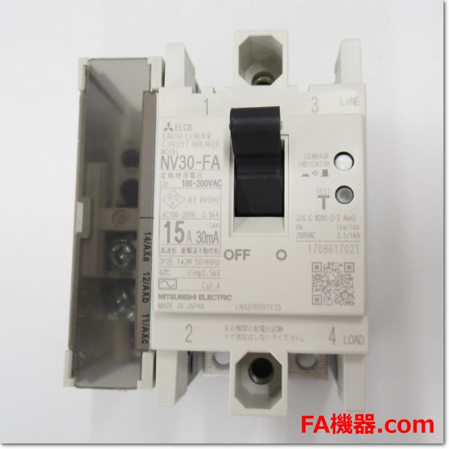 Japan (A)Unused,NV30-FA,2P 15A 30mA AX-1FA SLT Japanese machine ,Machine spare parts,Machine ...