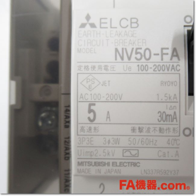 Japan (A)Unused,NV50-FA 3P 5A 30mA AX-SLT Japanese machine,machine spare parts,Machine Parts ...
