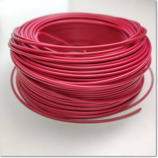 KIV(AY)LF 1.25 sq. Red Japanese wire specification 1 box = 100 m./ 2.0 – Thai.FAkiki.com