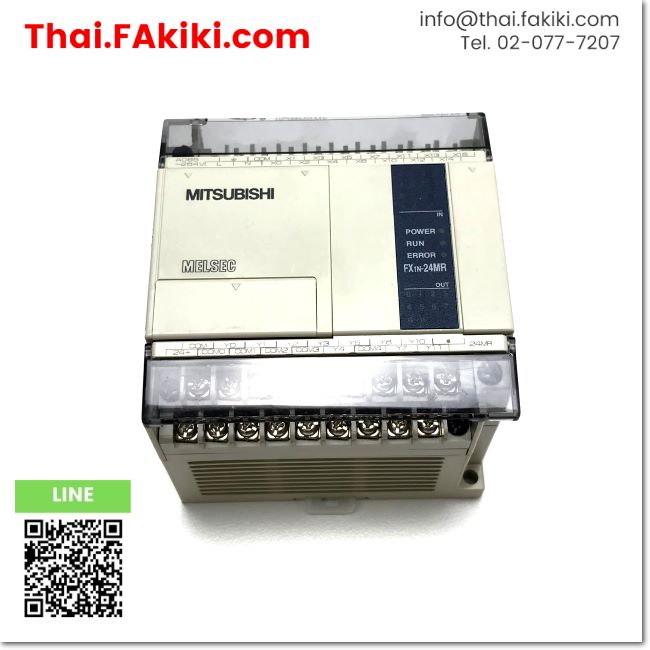(D)Used*, FX1N-24MR PLC Main Module, PLC Main Unit, Specification AC10 ...