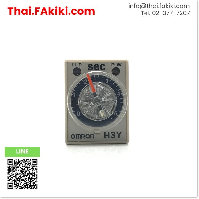 (C)Used, H3Y-2 Timer, timer spec DC24V 5s, OMRON – Thai.FAkiki.com