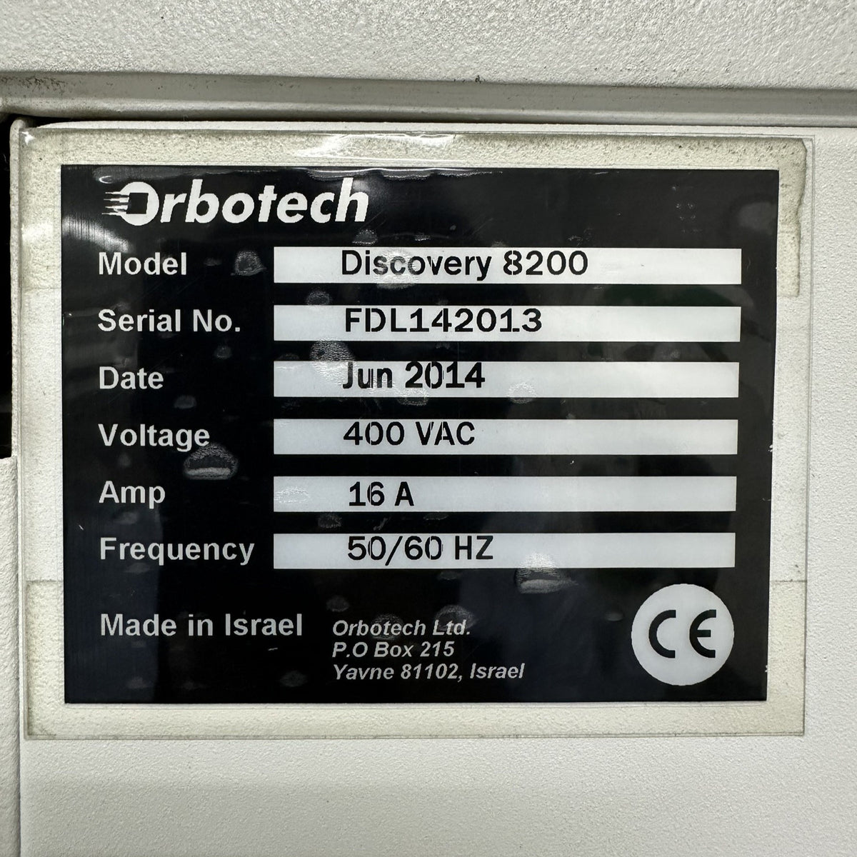 Automatic Inspection, Discovery 8200 สเปค 75/75 micron , ORBOTECH ...