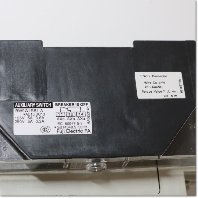 Japan (A)Unused,BW50RBGU,3P 10A オートブレーカ 補助スイッチ付き ,อะไหล่เครื่องจักร ...