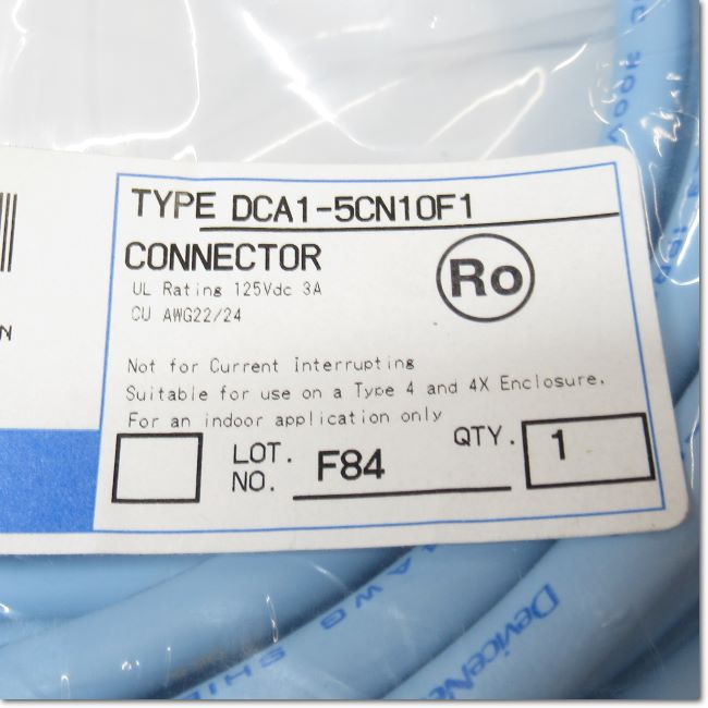 Japan (A)Unused,DCA1-5CN10F1 DeviceNet 5m ,Machine spare parts,Machine ...