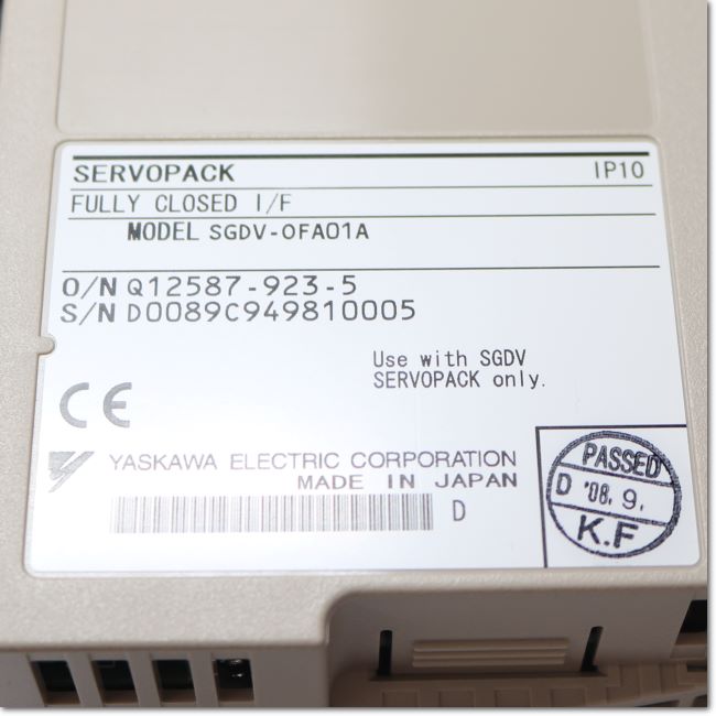 Japan (A)Unused,SGDV-1R6A01A サーボパック 三相200V 0.2kW フルクローズドI/F[SGDV-OFA01A ...