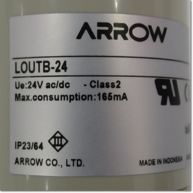 Japan (A)Unused,LOUTB-24-3-RYG φ40 積層式LED表示灯 ブザー付き AC/DC24V ,อะไหล่ ...