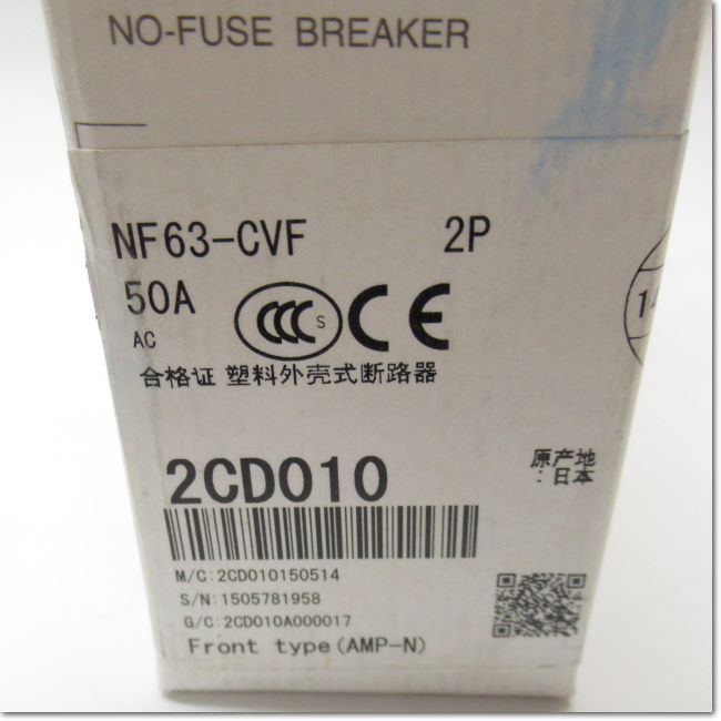 Japan (A)Unused,NF63-CVF,2P 50A ノーヒューズ遮断器 ,อะไหล่เครื่องจักร,Machine ...