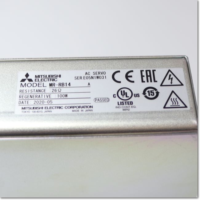 Japan (A)Unused,MR-RB14 回生オプション 許容回生電力100W 抵抗値26Ω ,อะไหล่เครื่องจักร ...