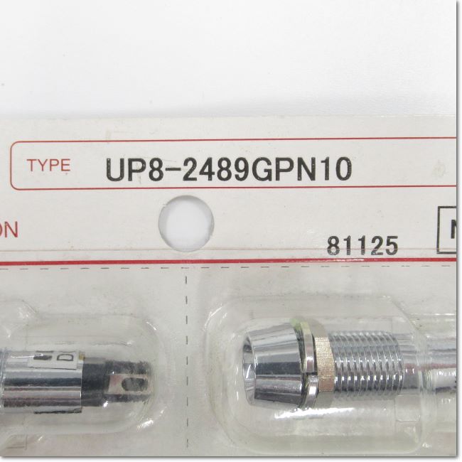 Japan (A)Unused,UP8-2489G φ8 LED式小形表示灯 フード形 抵抗内蔵 DC24V 2個セット ,อะไหล่ ...