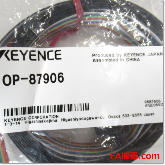 Japan (A)Unused,OP-87906 照明一体型画像判別センサ用I/Oケーブル 3m ,อะไหล่เครื่องจักร ...