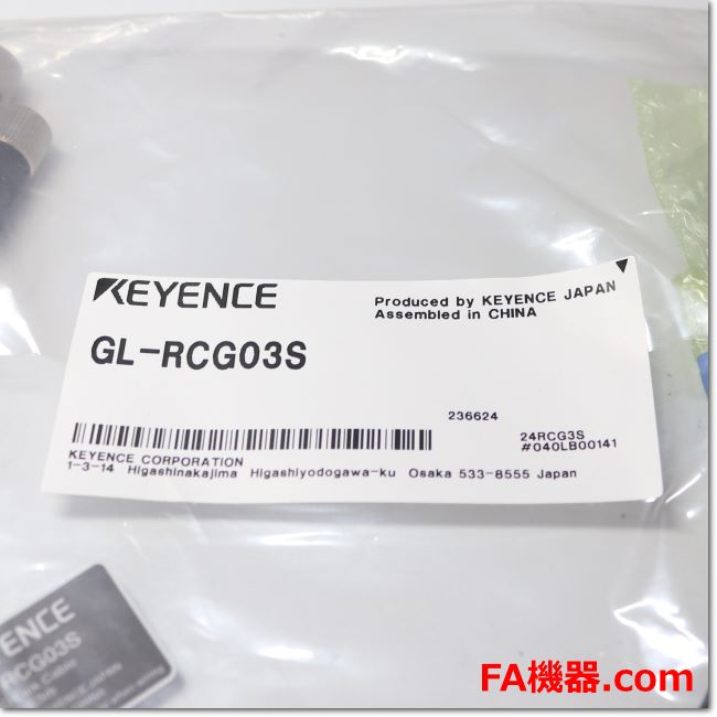 Japan (A)Unused,GL-RCG03S セーフティライトカーテン メインコントローラ接続ケーブル 0.3m ,อะไหล่ ...