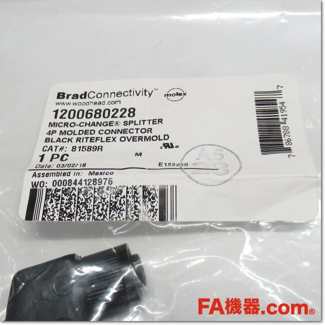 Japan (A)Unused,1200680228 M12分岐コネクタ Y形 ,อะไหล่เครื่องจักร,Machine ...