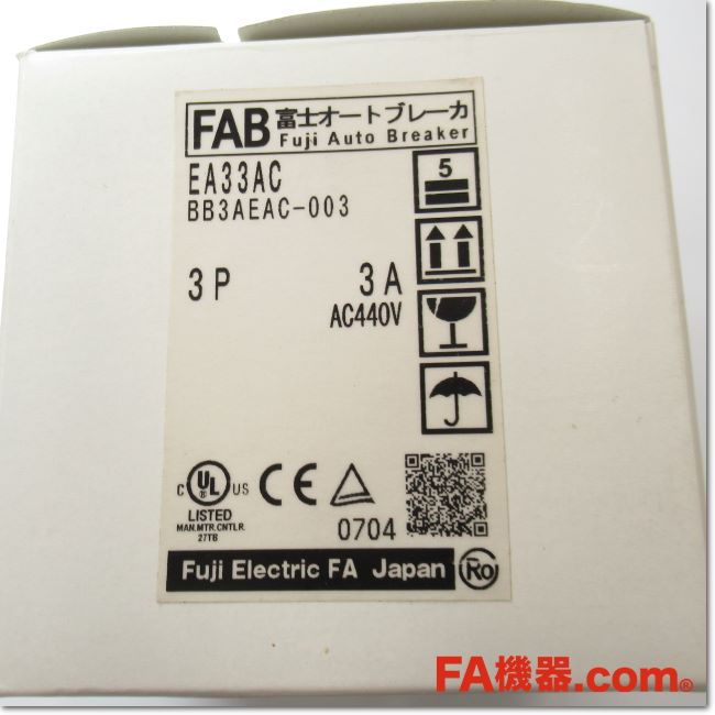 Japan (A)Unused,EA33AC 3P 3A オートブレーカ ,อะไหล่เครื่องจักร,Machine Parts ...