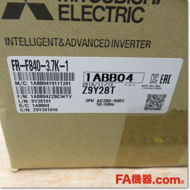 Japan (A)Unused,FR-F840-3.7K-1 インバータ 三相400V FM,Machine spare parts ...
