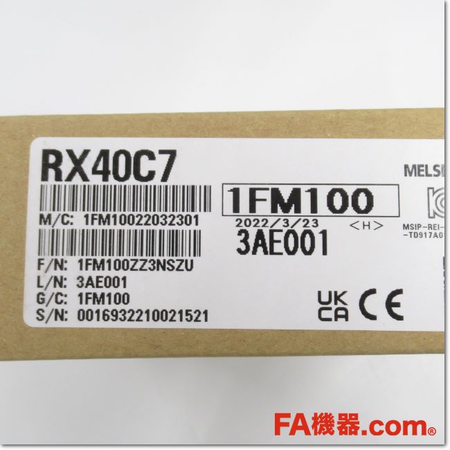 Japan (A)Unused,RX40C7 DC入力ユニット プラスコモン/マイナスコモン共用タイプ,อะไหล่เครื่องจักร ...