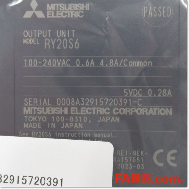 Japan (A)Unused,RY20S6 出力ユニット,อะไหล่เครื่องจักร,Machine Parts,มือสอง ...