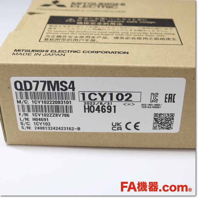 Japan (A)Unused,QD77MS4 シンプルモーション位置決めユニット,อะไหล่เครื่องจักร,Machine ...