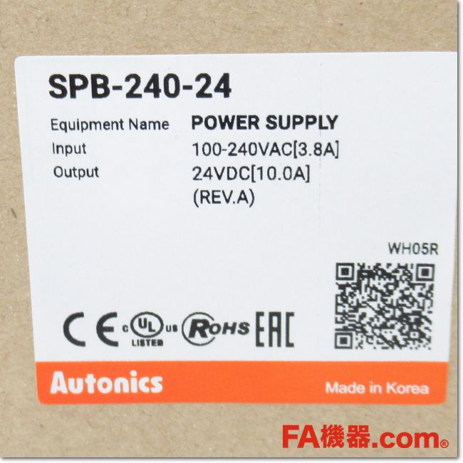 Japan (A)Unused,SPB-240-24 スイッチング・パワーサプライ 24V 10A,อะไหล่เครื่องจักร ...