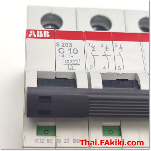 S203 C10 Miniature Circuit Breaker ,เบรกเกอร์ลูกย่อย สเปค 3P 10A ,ABB – Thai.FAkiki.com