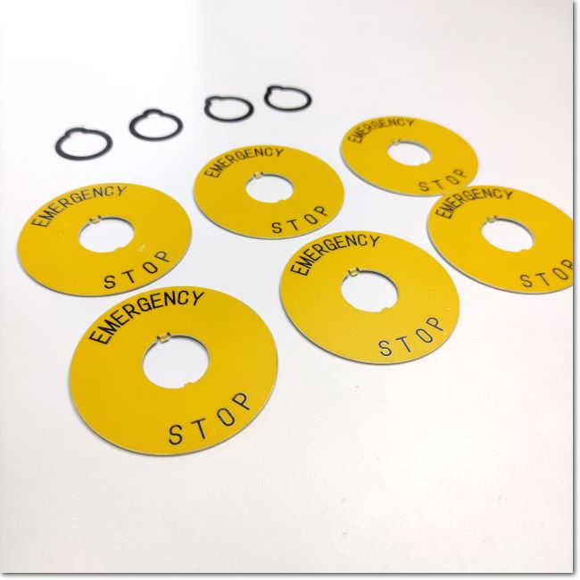 AR9P719-5A emergency stop push switch nameplate, specification 6 pcs/p ...