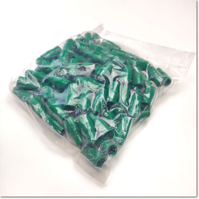 V-22 Green fishtail cover specs 1 bag = 100 pcs. ,Bandex – Thai.FAkiki.com