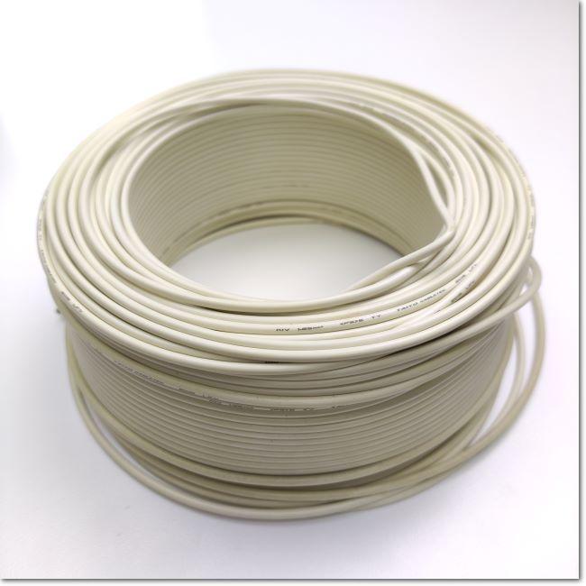 KIV(AY)LF 1.25 sq. White Japanese wire specification 1 box = 100 m./ 2 – Thai.FAkiki.com
