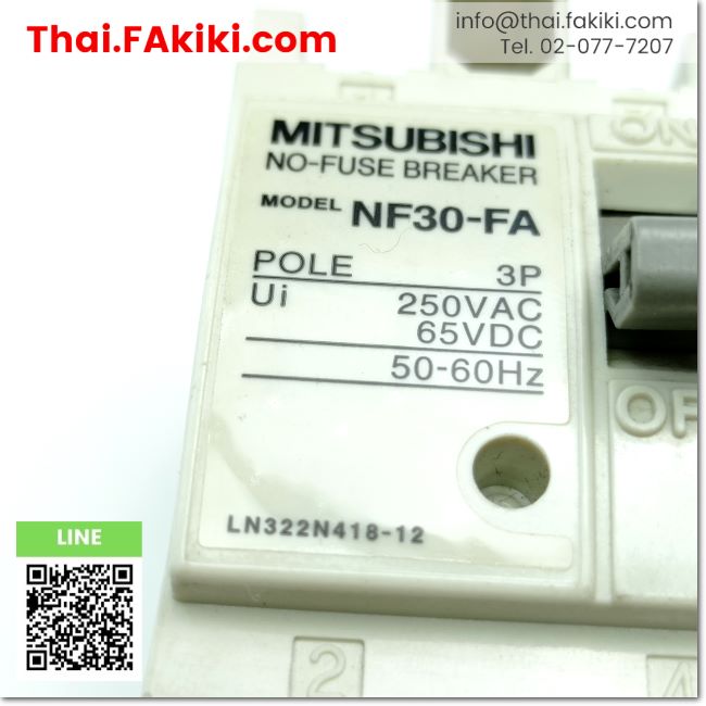 (D)Used*, NF30-FA No Fuse breaker, No Fuse breaker, specification 3P 2 ...